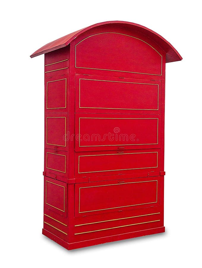 Red cabinet stock photo. Image of shape, build, cupboard - 41205116