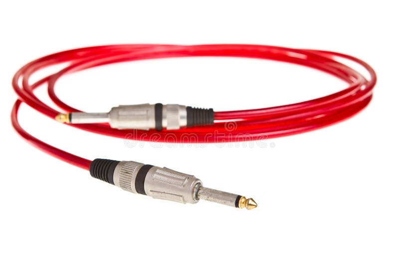 Red cable stock photo. Image of electric, closeup, wire - 24484970
