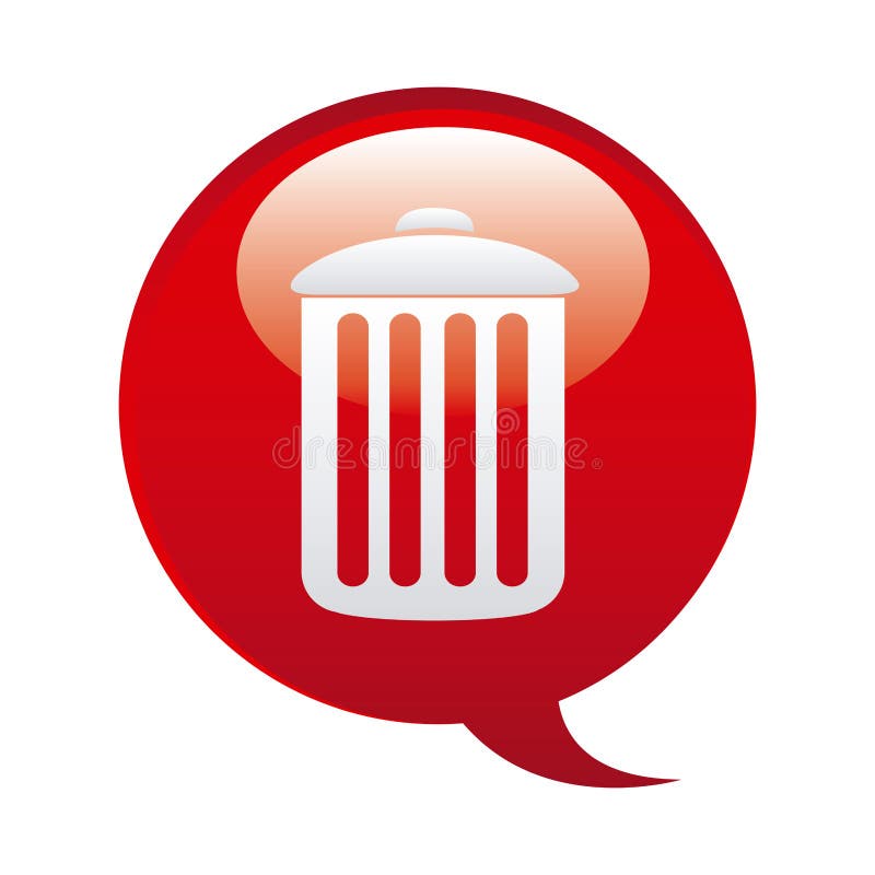 Red Can Trash Emblem Icon Stock Illustrations – 58 Red Can Trash Emblem ...