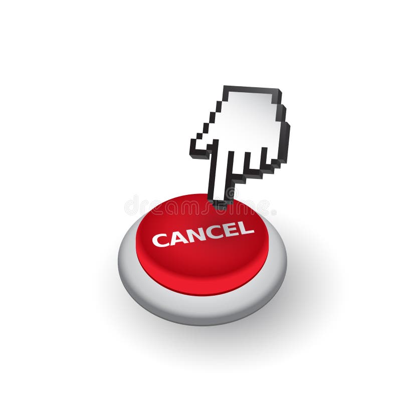Cancel sign or button stock illustration. Illustration of generic - 3053748