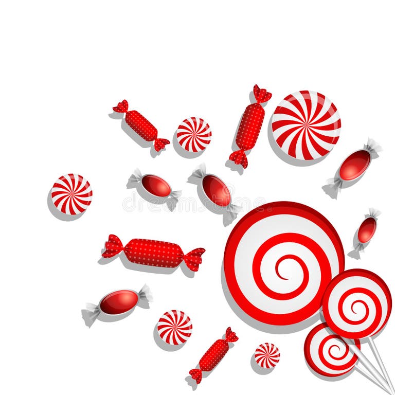 Red candies stock vector. Illustration of sugarplum, stuff - 18315186