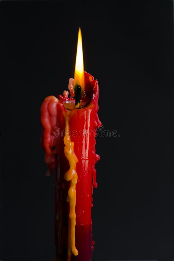 Red candle stock photo. Image of decoration, burn, romantic - 15200846