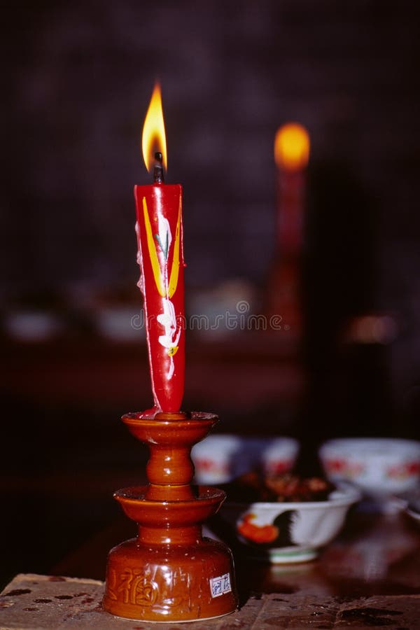 Red Candle Picture. Image: 6003787