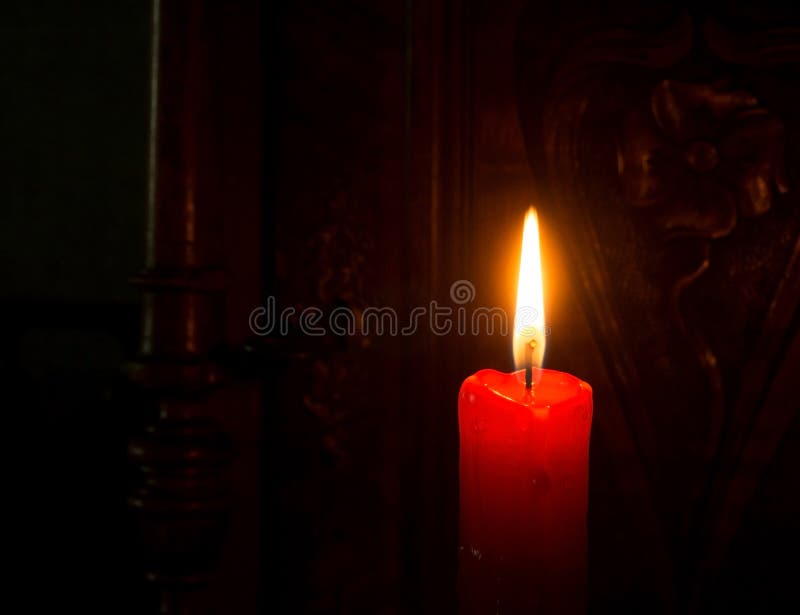 Red candle stock photo. Image of color, night, glowing - 43824734