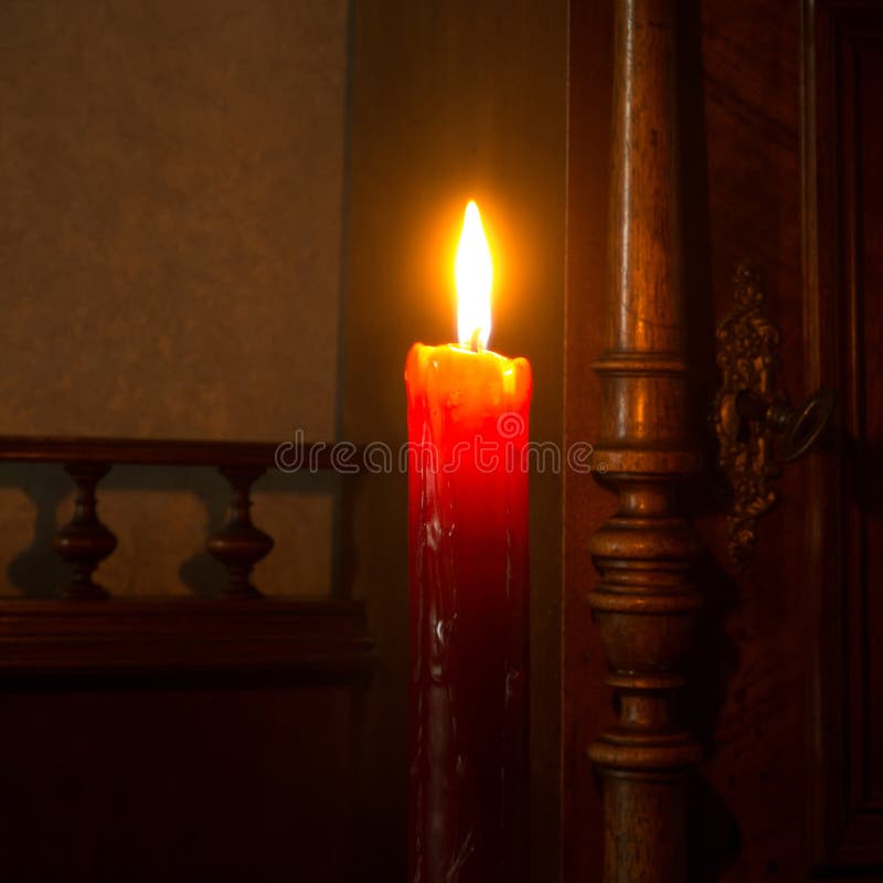 Red candle stock image. Image of still, burning, elegance - 43824753
