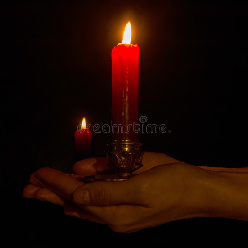 Red candle stock image. Image of still, burning, elegance - 43824753