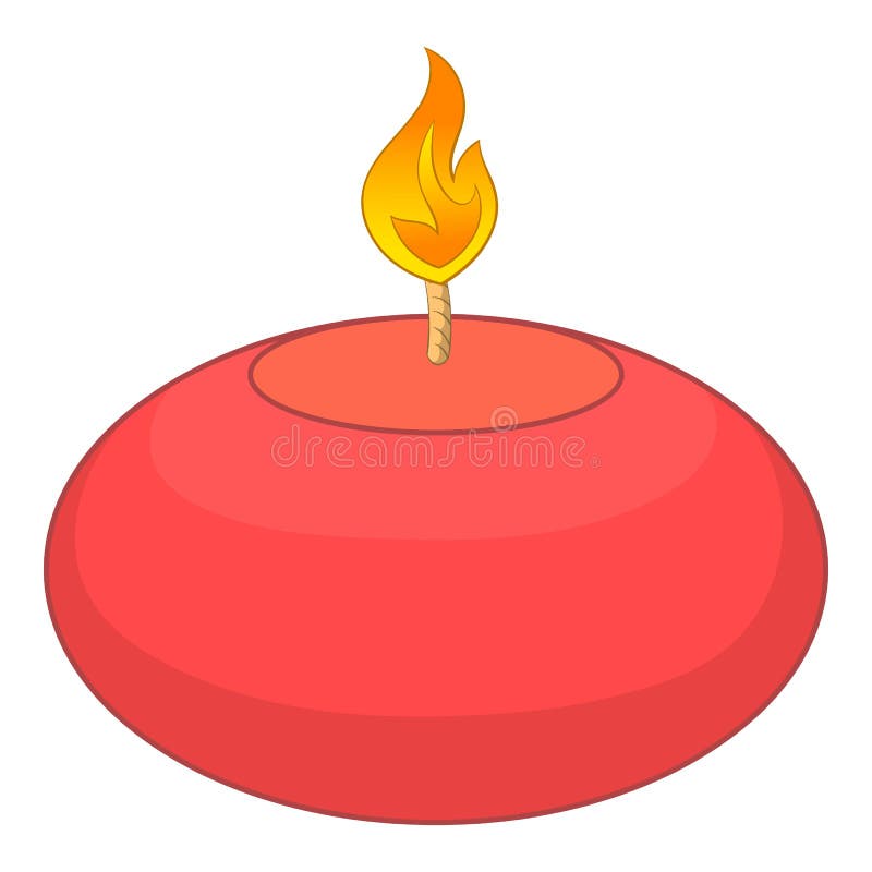 Red Candle Icon Cartoon Style Stock Illustrations – 955 Red Candle Icon ...