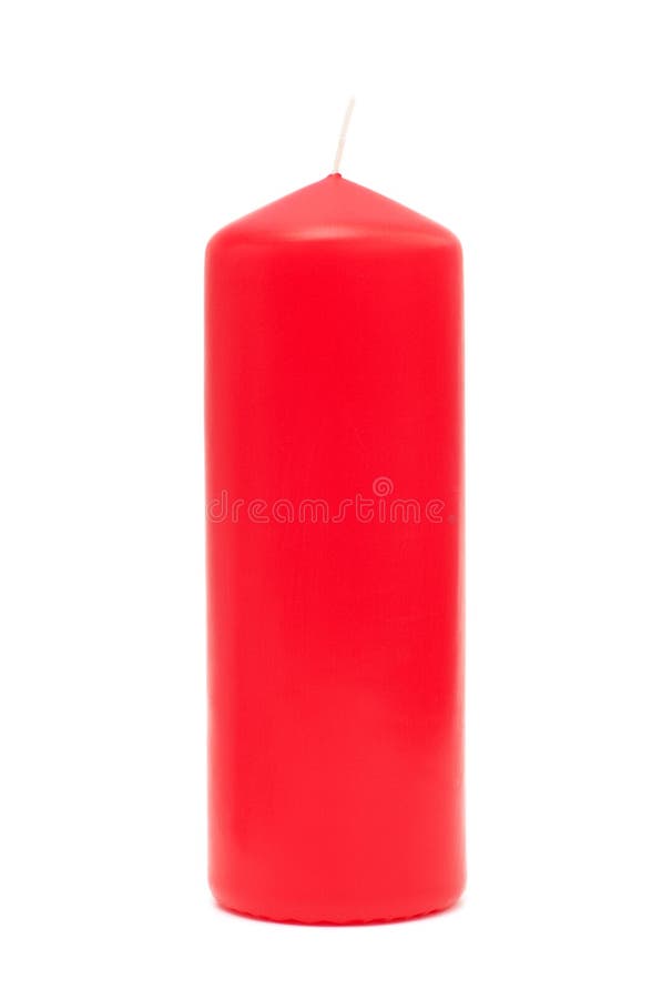 Red candle stock image. Image of holidays, close, isolated - 63838089