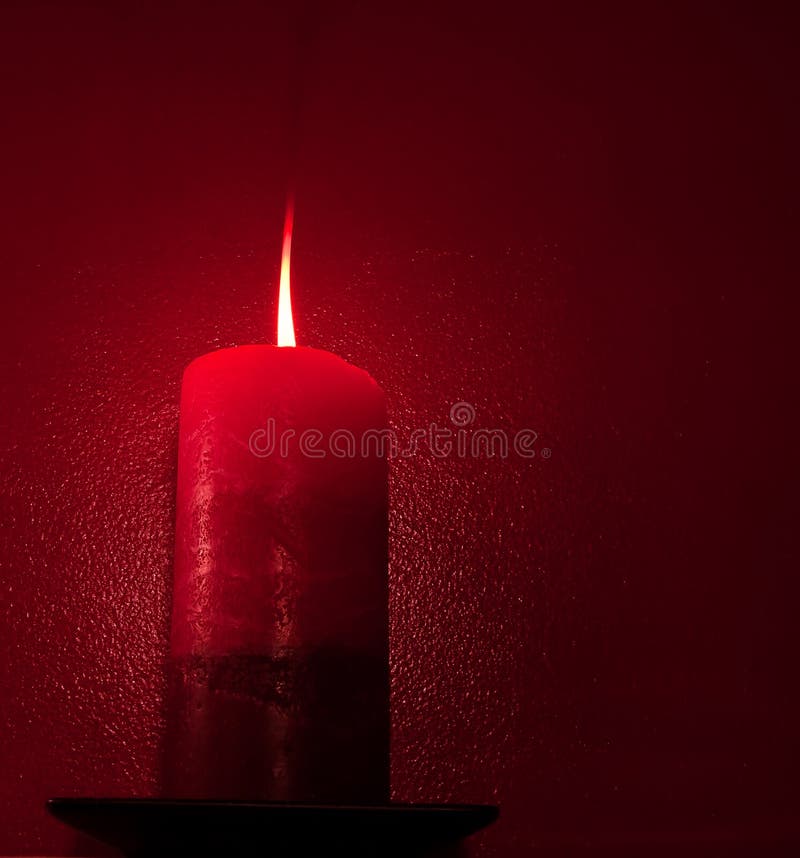 Red Candle Light stock image. Image of colors, romantic - 23563123
