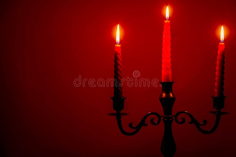 Red candle of light stock photo. Image of church, closeup - 81749892