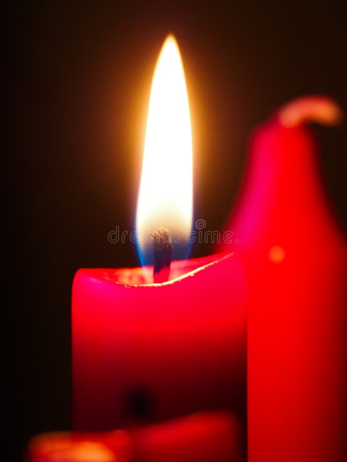 Red candle stock photo. Image of flame, close, licght - 367476276