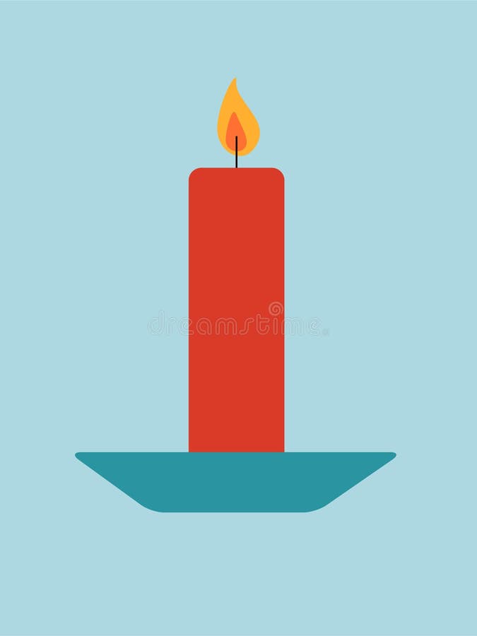 Red Candle Vector Art and Graphics Stock Vector - Illustration of ...