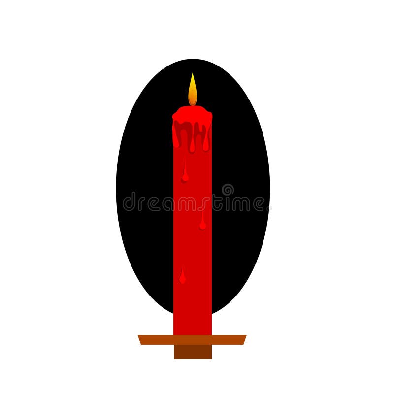 Red Candle Vector Artwork Stock Illustrations – 179 Red Candle Vector ...