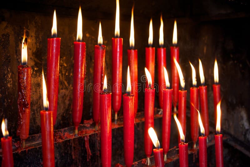 Red candles stock image. Image of fire, warm, symbol - 22198021