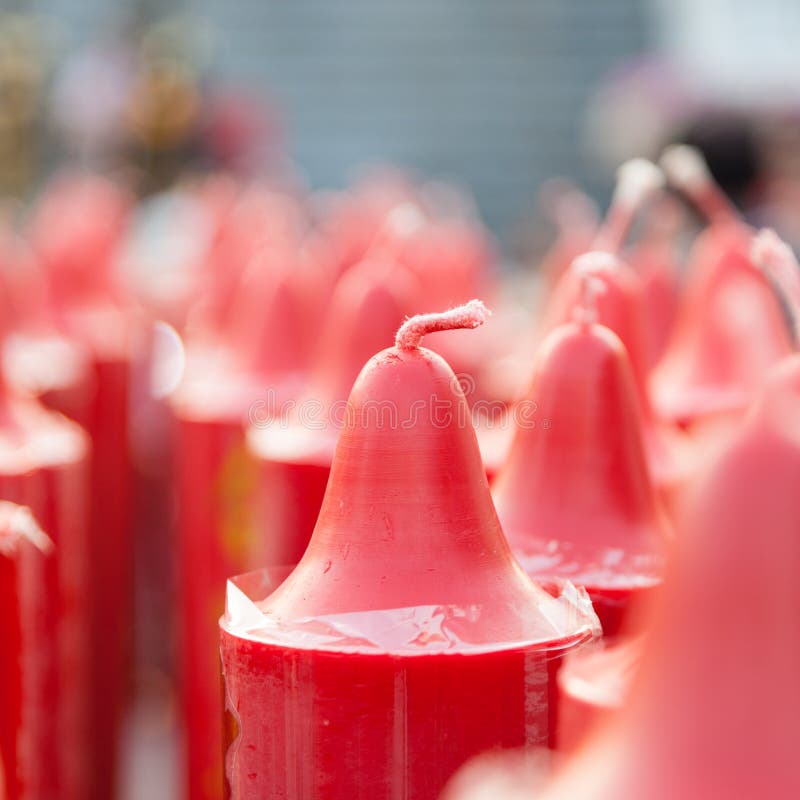 Red candles stock image. Image of event, decoration, detail - 38795859