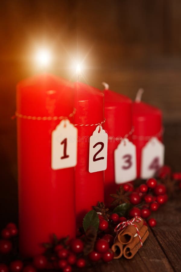 Red candles stock image. Image of candle, decoration - 80024623