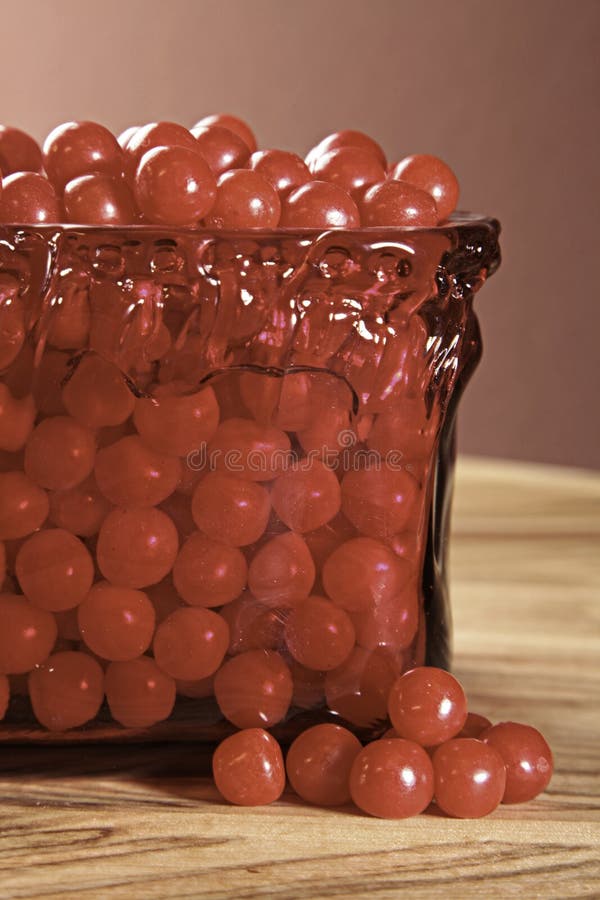 Red Candy Dish stock photo. Image of shell, dish, bowl - 71651138