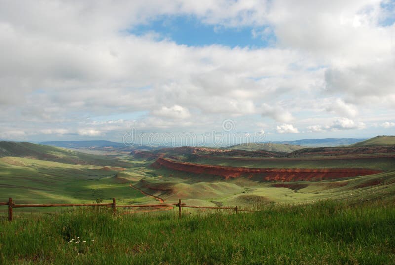 Red Canyon stock photo. Image of fields, wyoming, country - 11409378