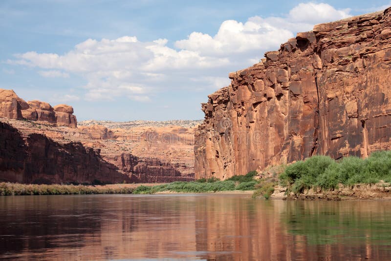 Red Canyon and the Colorado River Stock Photo - Image of canyon ...