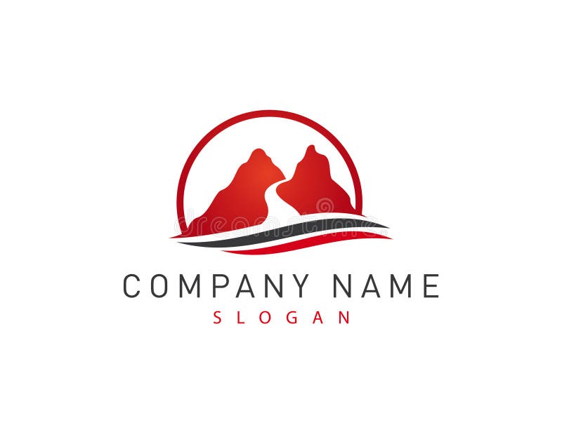 Mountain Icon Logo Business Template Stock Vector - Illustration of ...
