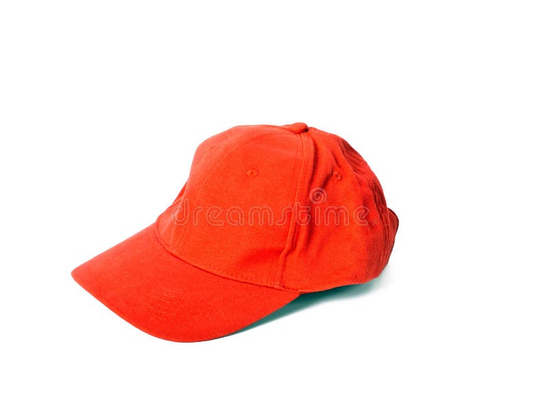 Red Baseball Cap stock photo. Image of object, visor - 14909804