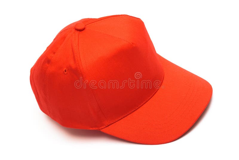 Red Baseball Cap stock photo. Image of object, visor - 14909804