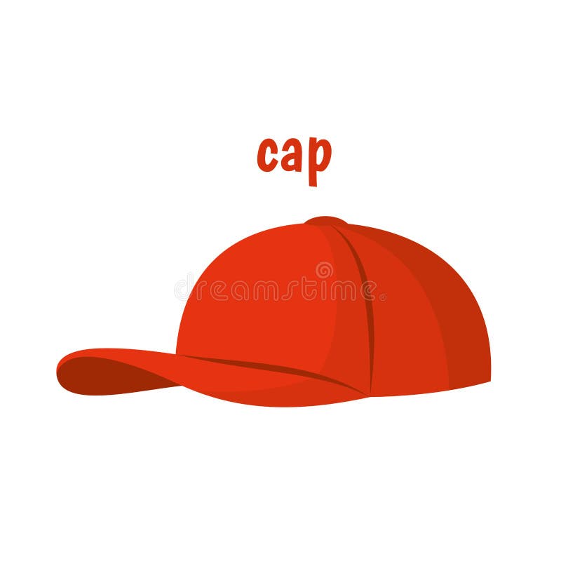 Red cap stock illustration. Illustration of fashion - 109186978
