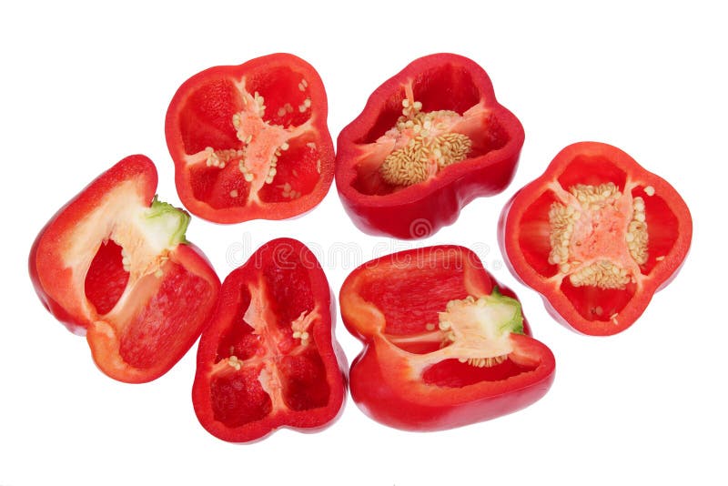 Red Capsicum stock image. Image of cutout, fibre, shot - 16717483