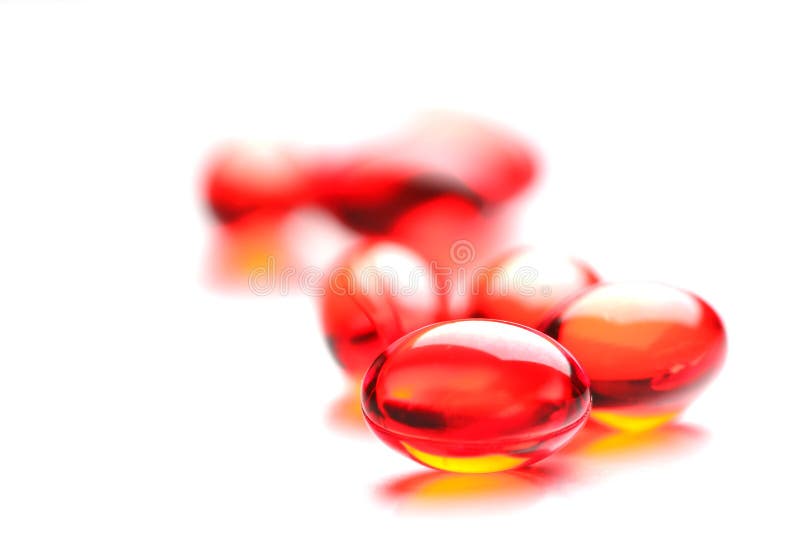 Red capsule pills stock image. Image of pill, medication - 12000015