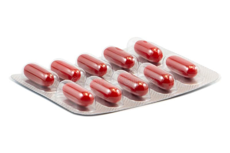 Red Capsules stock photo. Image of medical, isolated - 40056414