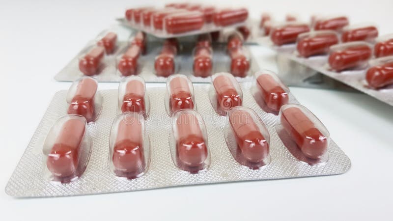 Red capsules stock photo. Image of science, tablet, healthy - 123526584