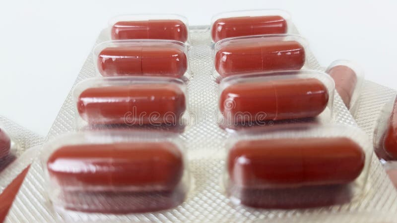 Red capsules stock photo. Image of care, tablet, pharmacy - 123526622