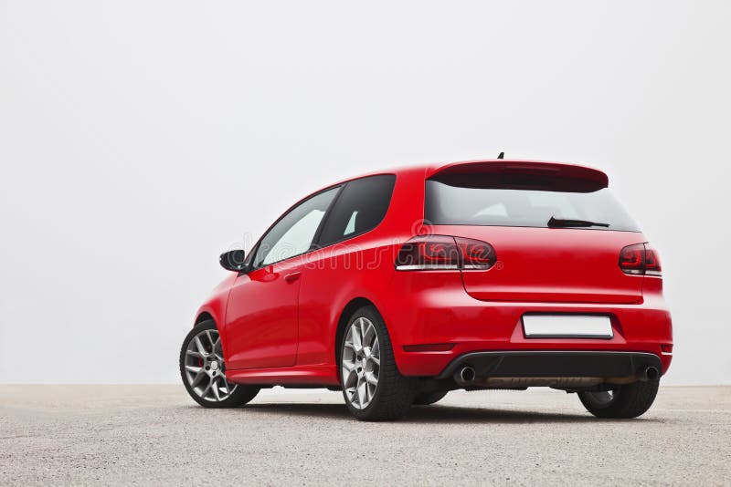 Red Volkswagen GTI Golf Car Stock Image - Image of german, business ...
