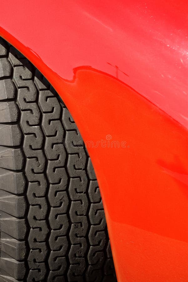 Red car stock image. Image of reflection, elegant, light - 7908593