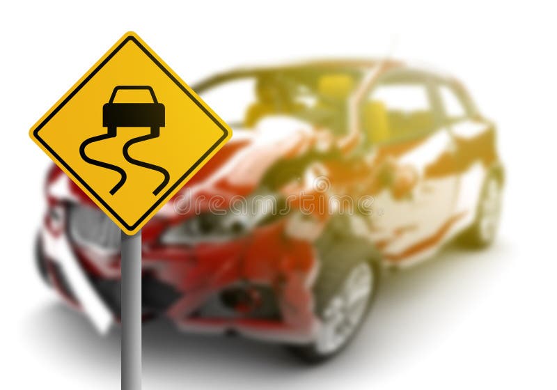 Car accident stock illustration. Illustration of front - 12067256