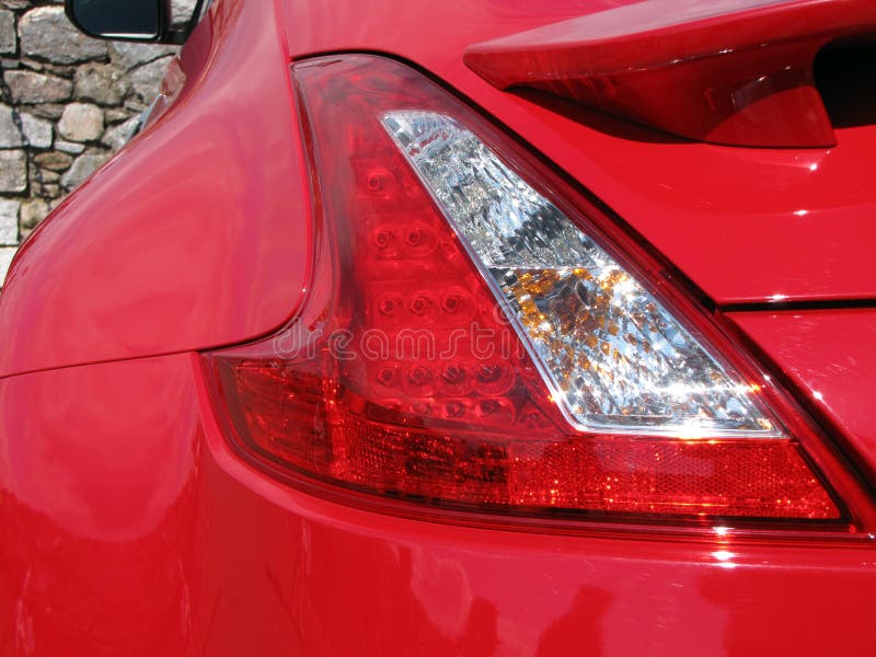 Red Car Back Lights stock photo. Image of cars, luxury - 14163890