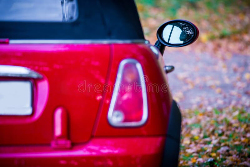 Red car back part stock image. Image of luxurious, stop - 78310447