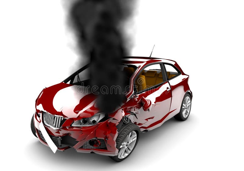 Explosion of a car stock illustration. Illustration of isolate - 10436728
