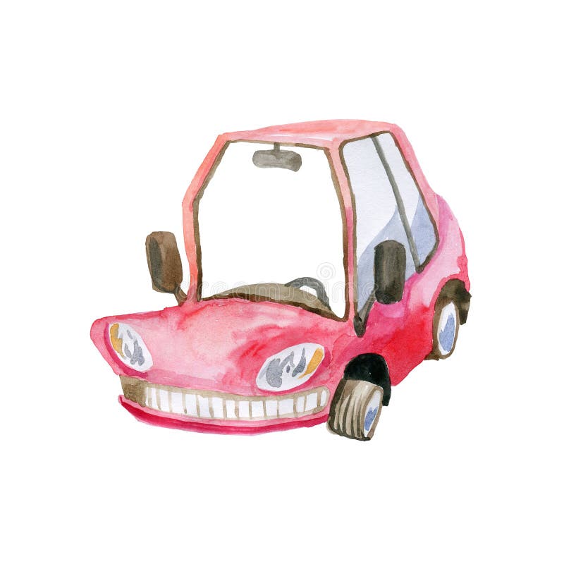 Machine red half turn stock illustration. Illustration of cars - 129363062