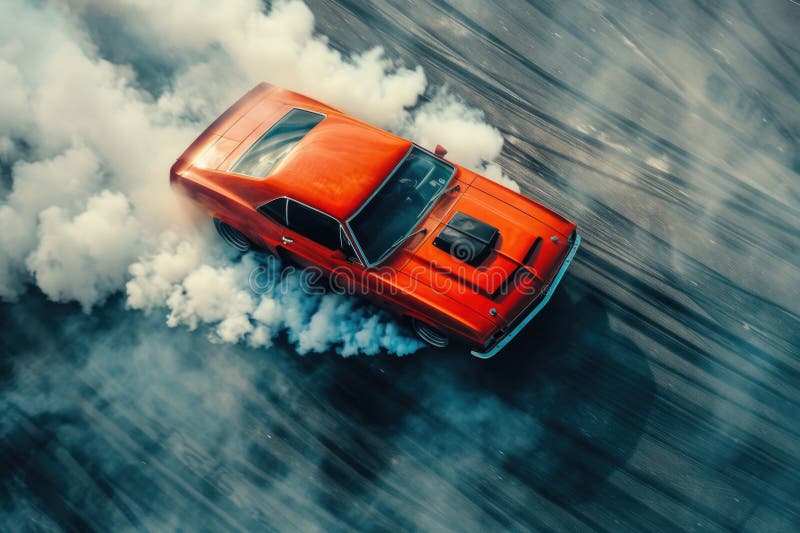 Car with smoke stock image. Image of cloud, road, crash - 376630407