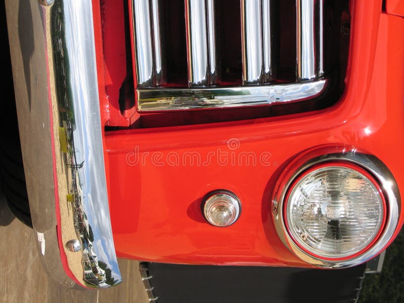 Red Car Front stock photo. Image of cowling, blinkers, blinker - 18710