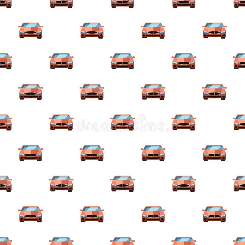 Red Car Front View Pattern Stock Illustrations – 184 Red Car Front View ...