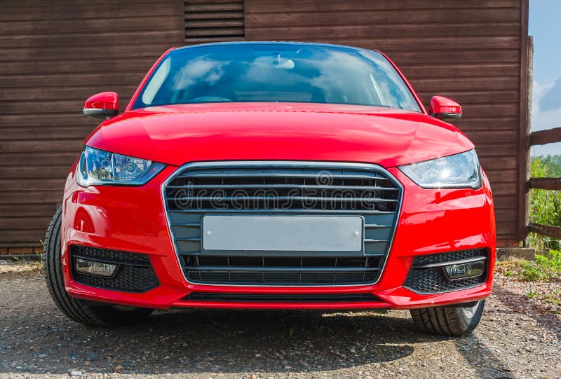 Red car stock photo. Image of concept, engineering, close - 65371238