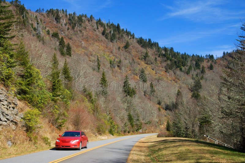 Red Car on Highway stock photo. Image of asphalt, road - 16968542
