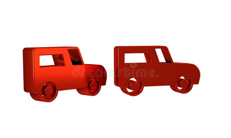 Red Car Icon Isolated on Transparent Background. Stock Illustration ...