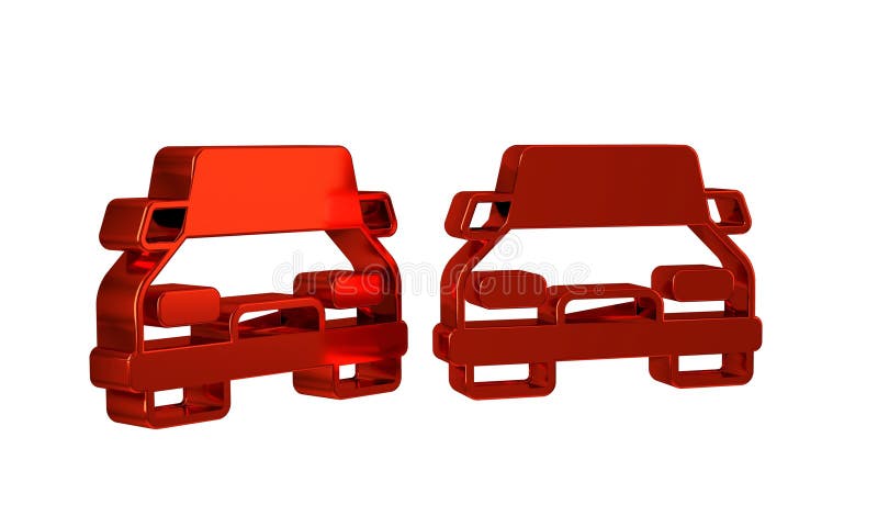 Red Car Icon Isolated on Transparent Background. Stock Illustration ...