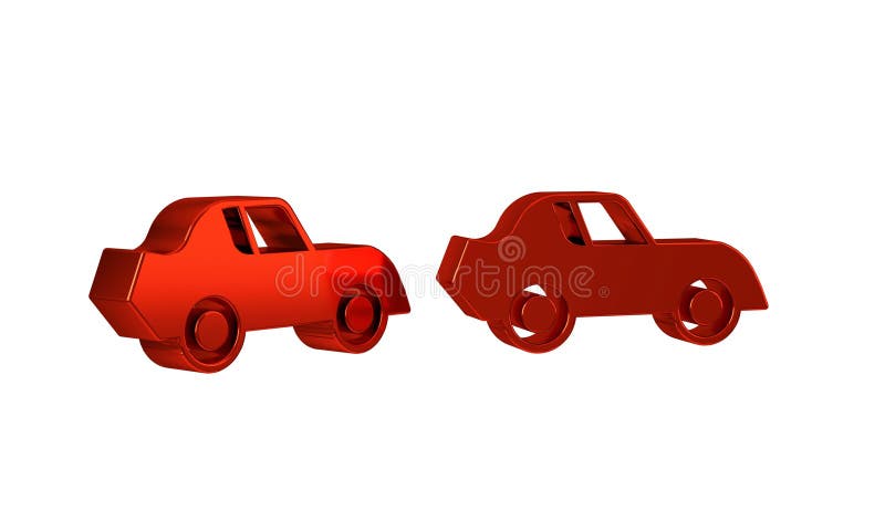 Red Car Icon Isolated on Transparent Background. Stock Illustration ...
