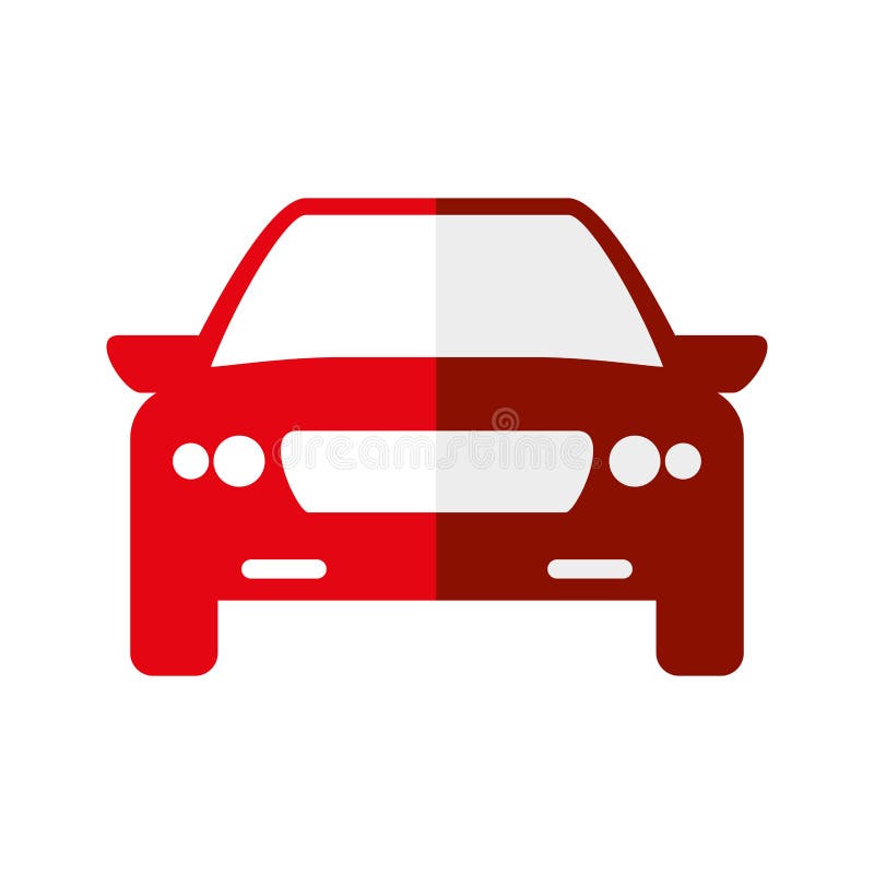 Red Car Icon. Transportation Machine Design. Vector Graphic Stock ...