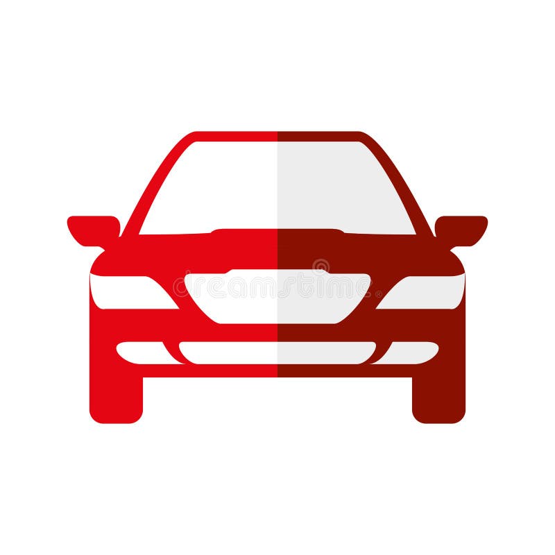 Red Car Icon. Transportation Machine Design. Vector Graphic Stock ...