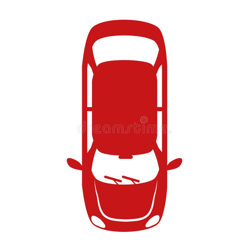 Red Car Icon on White, Vector Illustration Design Stock Vector ...